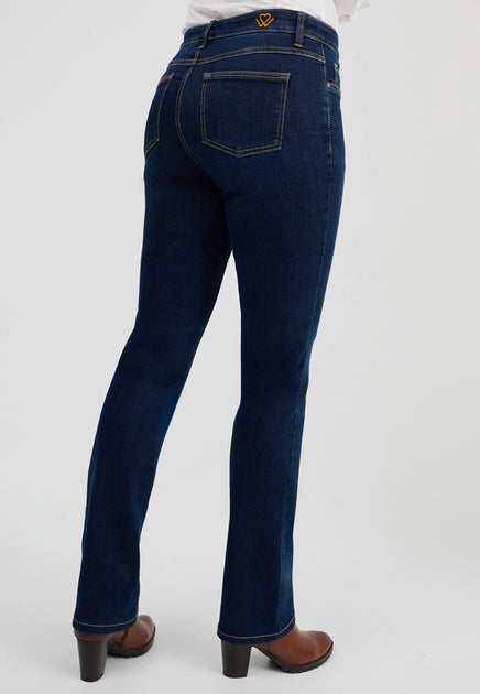 Bootcut Authentic Blue Used Jeans voor Dames – Wonderjeans